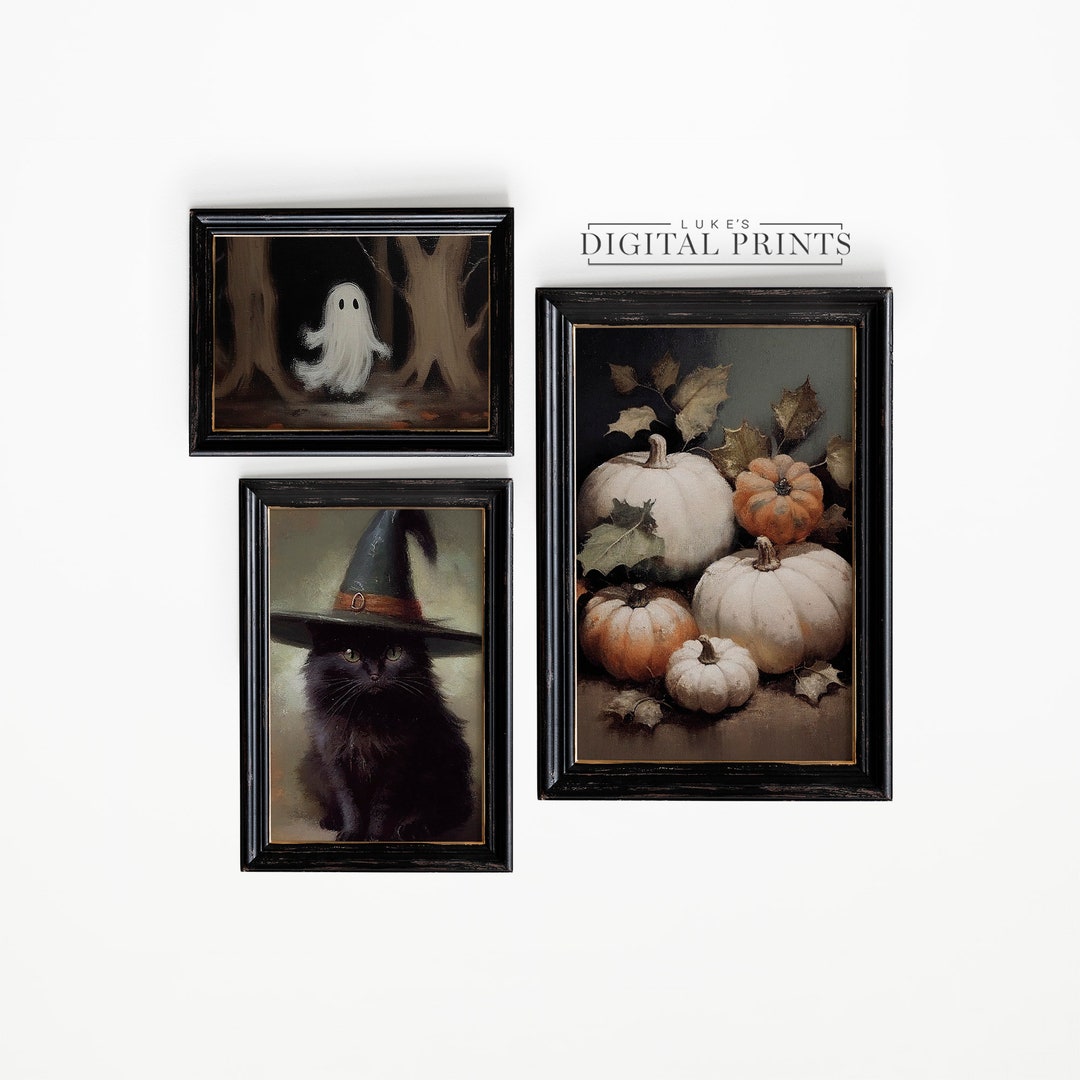 PRINTABLE Halloween Wall Decor Set of 3 - Digital Print Download ...