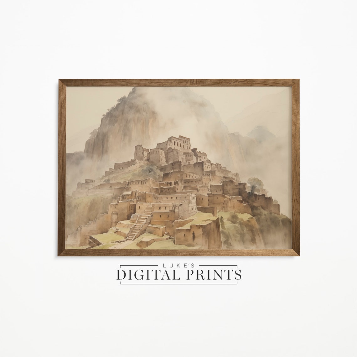 PRINTABLE Machu Picchu Art - Digital Download - Ancient Inca Citadel ...