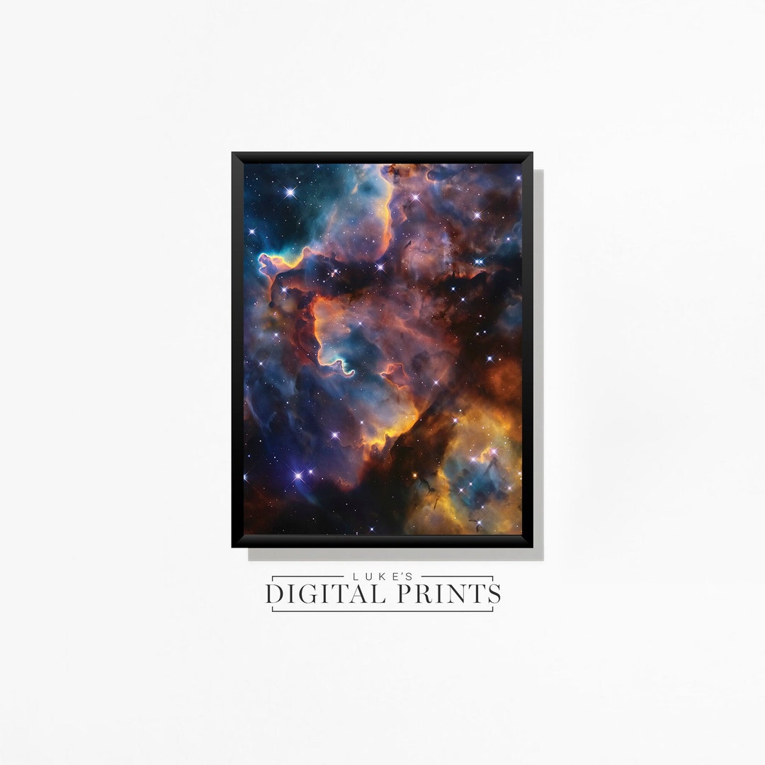 Prawn Nebula Print - Digital Poster Download - Deep Space Wall Art ...