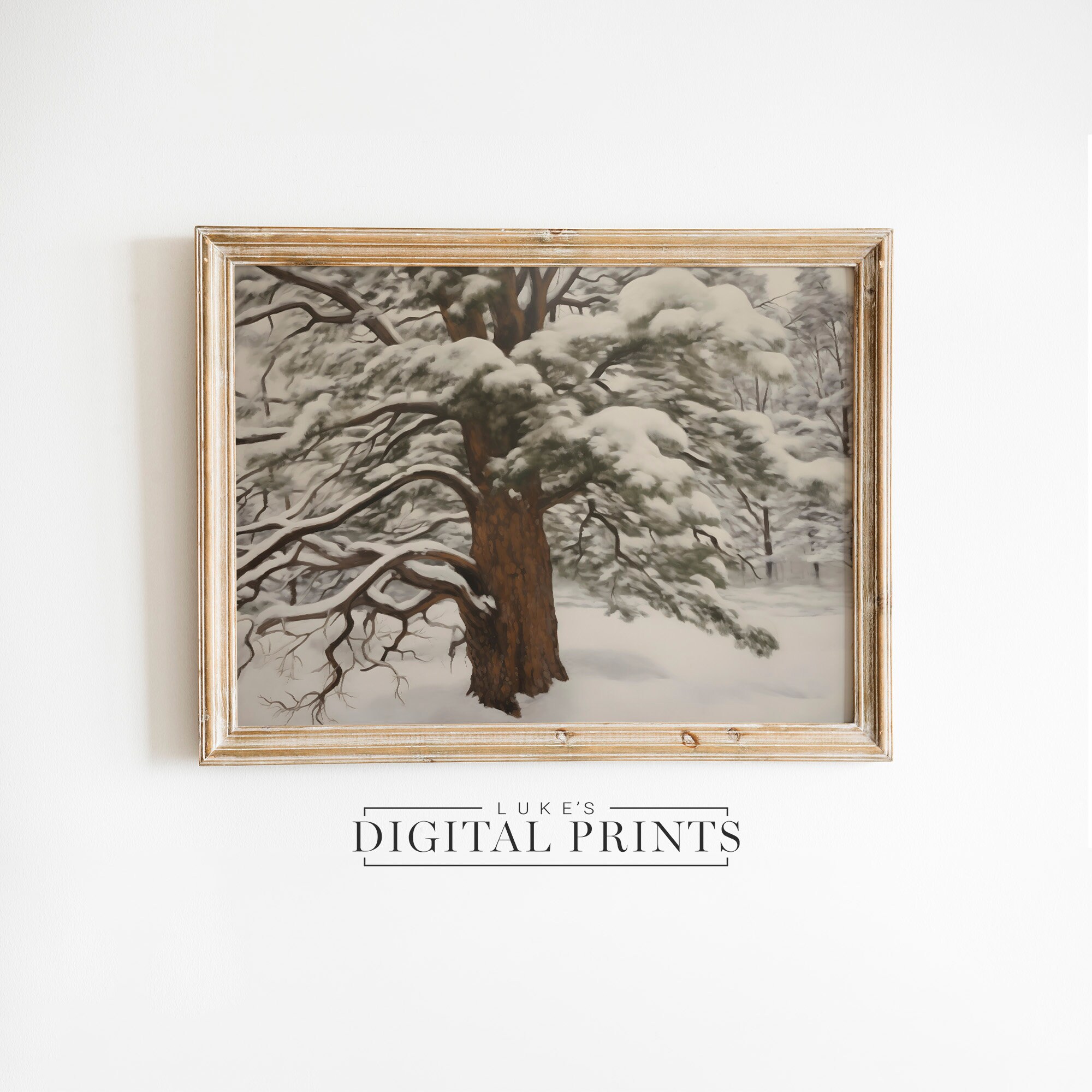 Winter Art Collection PRINTABLE Decor Set of 6 - Digital Print Download ...