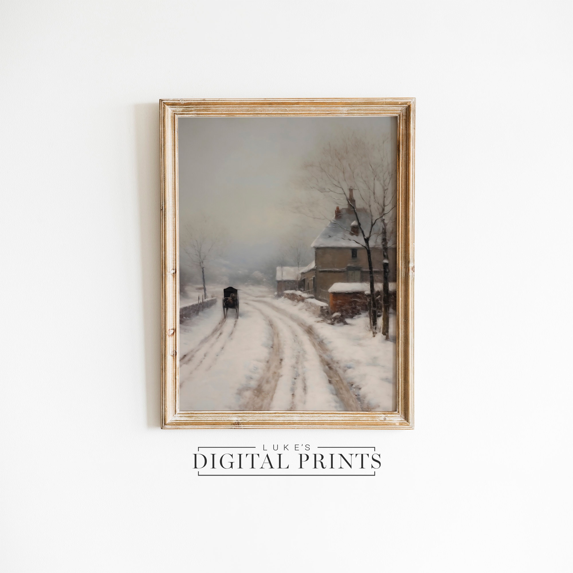 Winter Art Collection PRINTABLE Decor Set of 6 - Digital Print Download ...