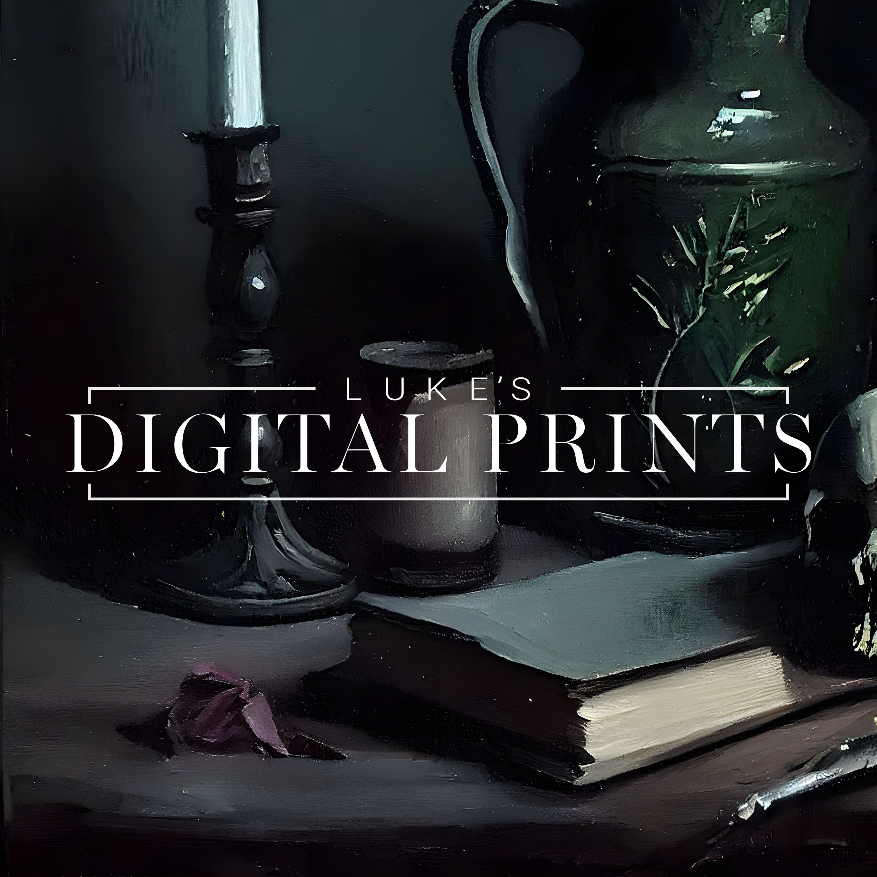 PRINTABLE Victorian Gothic Still Life Oil Painting - Digital Print ...