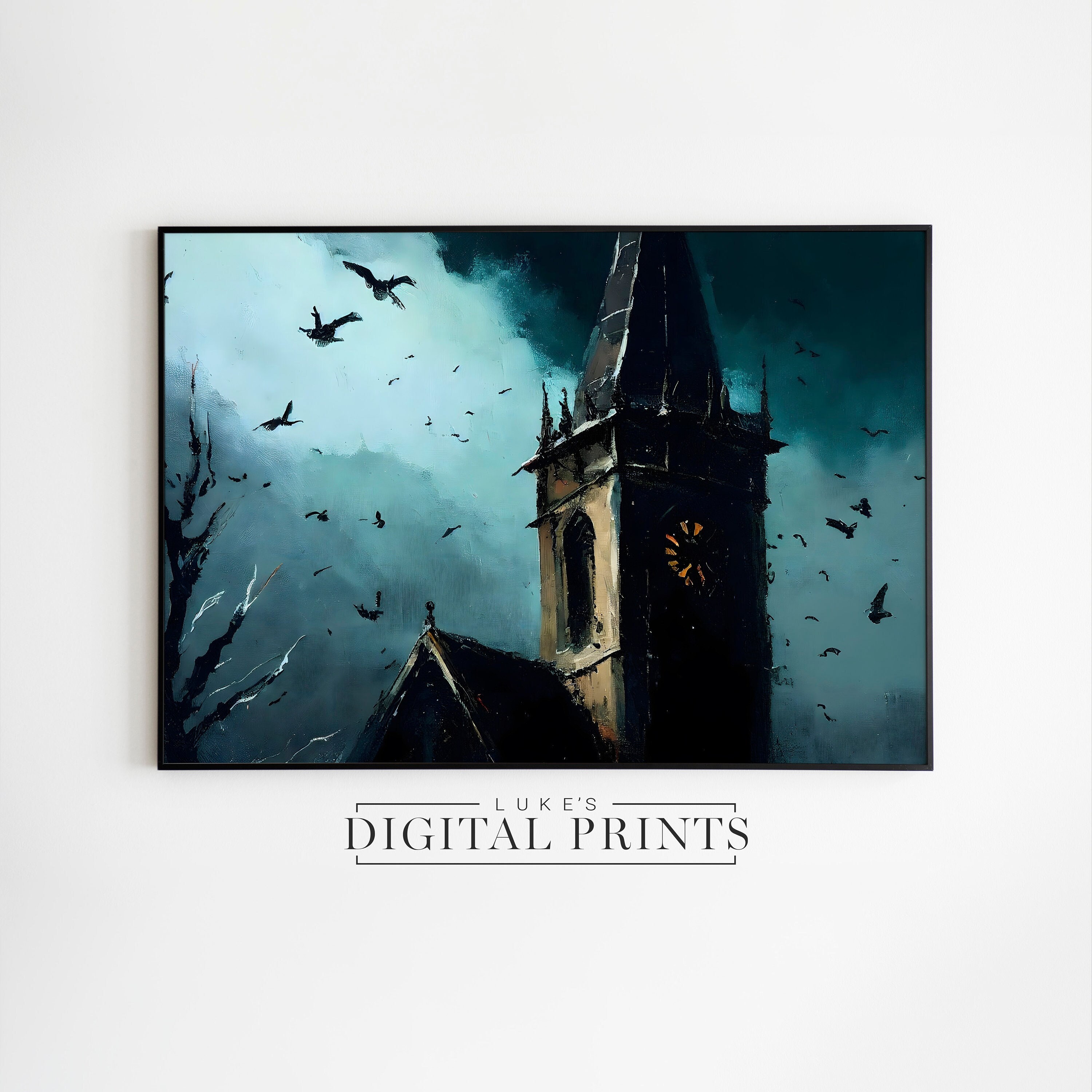 PRINTABLE Gothic Architecture Painting Set of 3 - Digital Art Print ...
