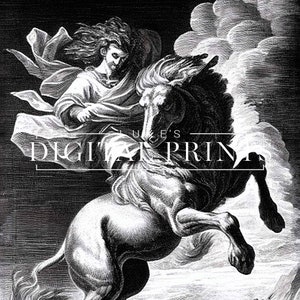 Greek Mythology Art Print - Digital Download - Vintage Greek God ...