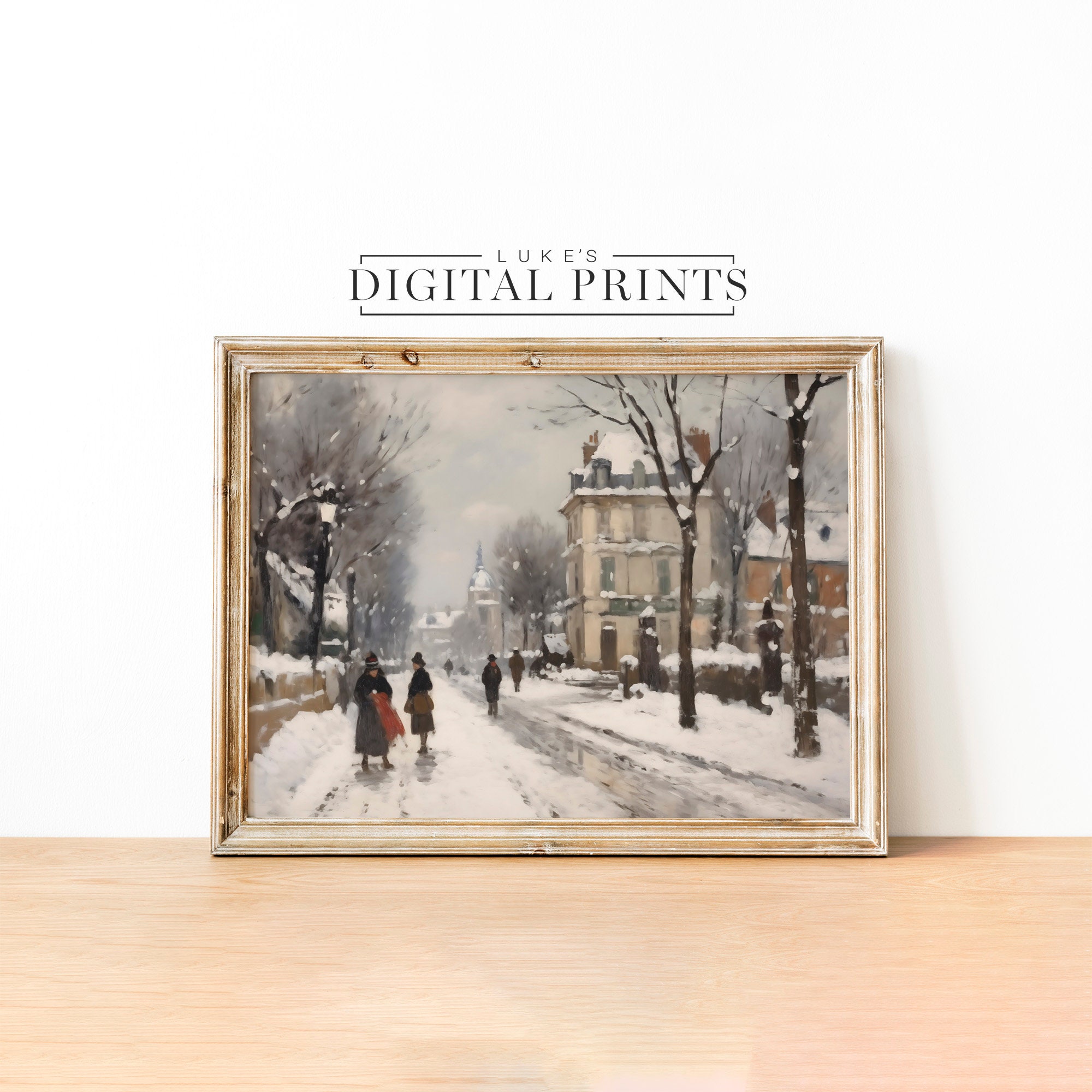 Winter Art Collection PRINTABLE Decor Set of 6 - Digital Print Download ...