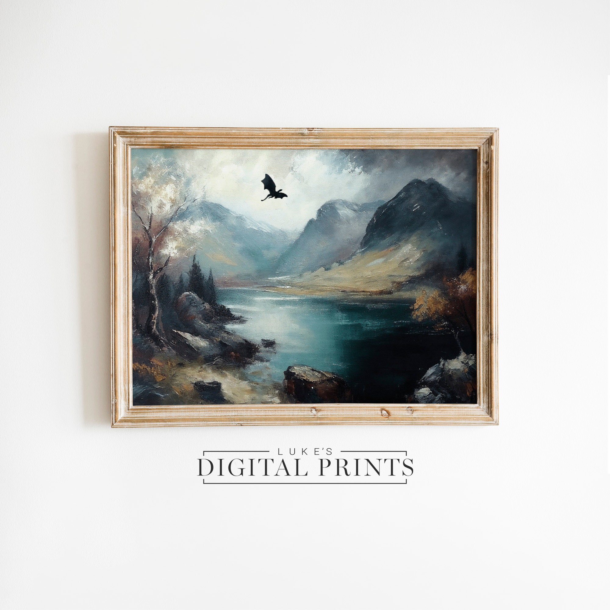 PRINTABLE Mythological Landscape Painting Digital Print Download ...
