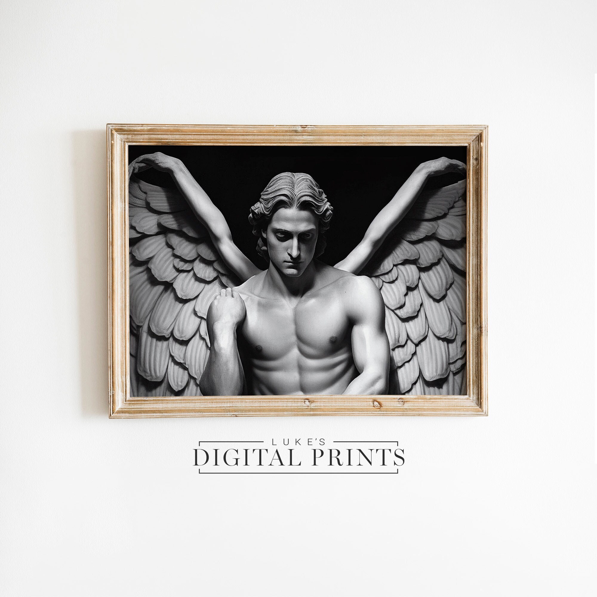 Lucifer Sculpture Print Digital Download Occult Devil - Etsy