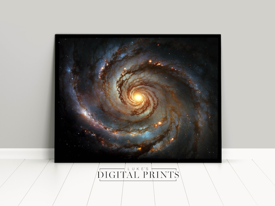 Galaxy Space Print - the Milky Way - Digital Print Download Poster ...