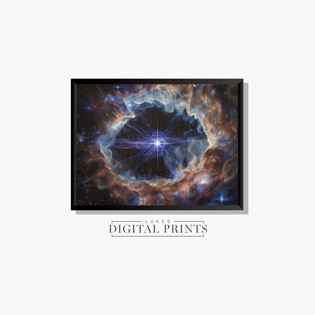 Celestial Wreath Poster PRINTABLE Art - Digital Download - Deep Outer ...