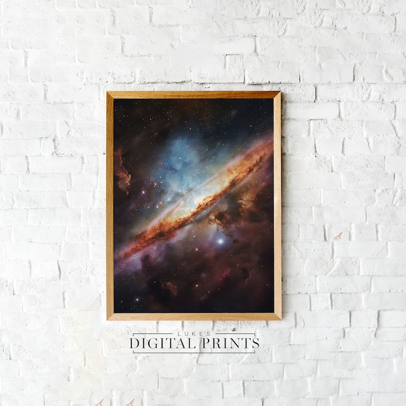 Solar System Art Print - Digital Poster Download - Cosmic Outer Space ...