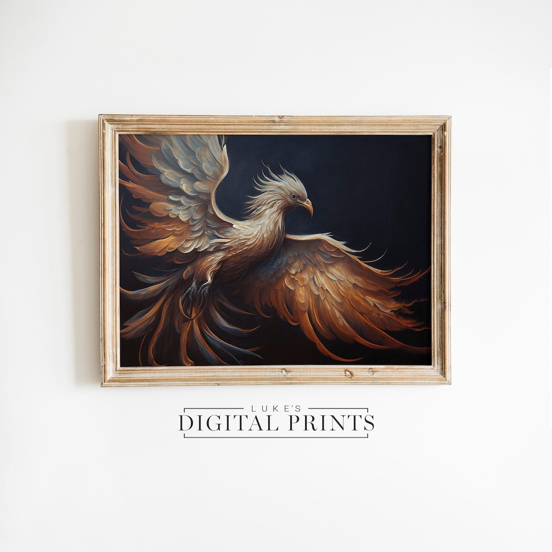 Phoenix Mythological Art Print - Digital Download - PRINTABLE Mythical ...