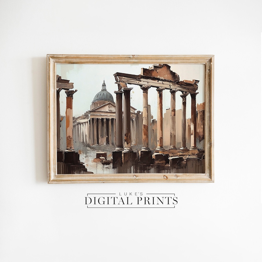 Ancient Rome Architecture Painting - Digital Print Download - Antique ...