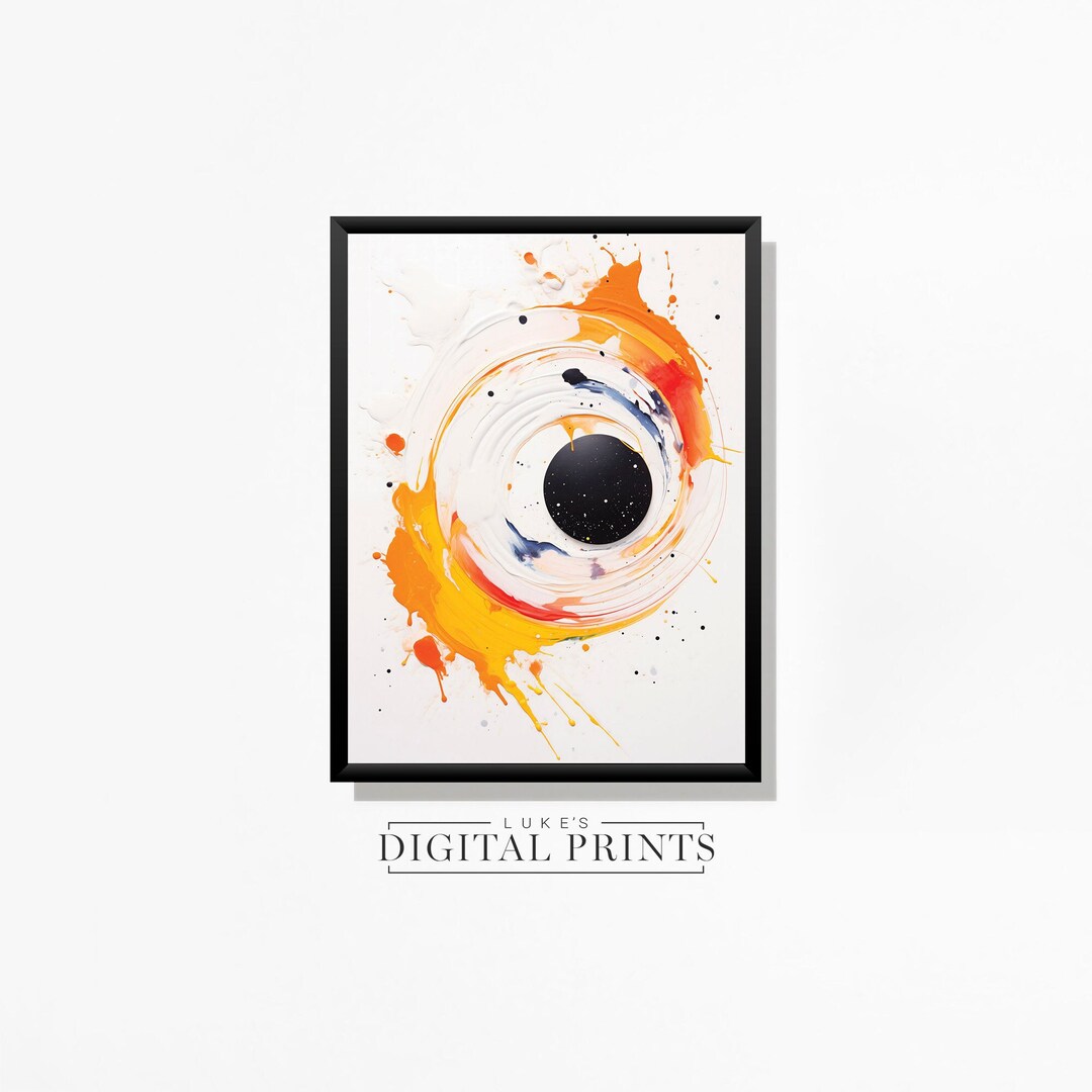 Planetary Art Print - Digital Download Artwork - Abstract Planet ...