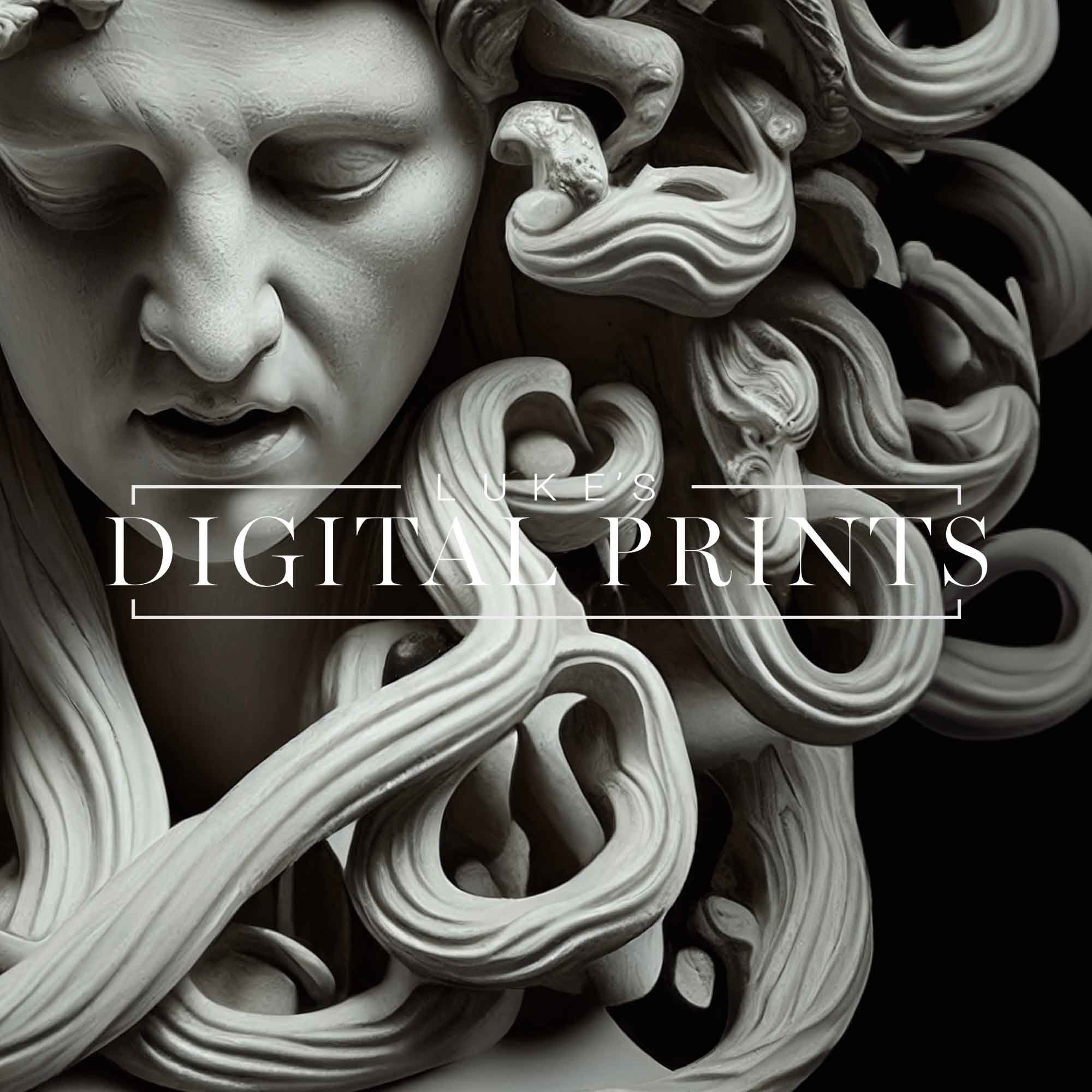 Modern Art Medusa Print Digital Download Greek Mythology Poster ...