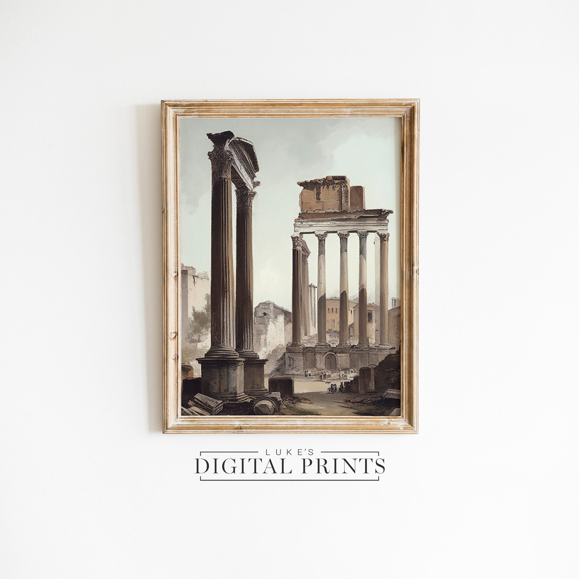 PRINTABLE Classical Roman Architecture Painting Digital - Etsy