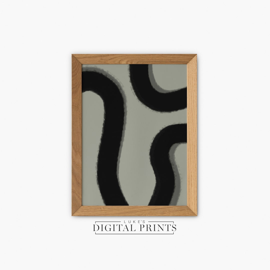 Minimalist Muted Art - Digital Print Download - Neutral Abstract Wall ...