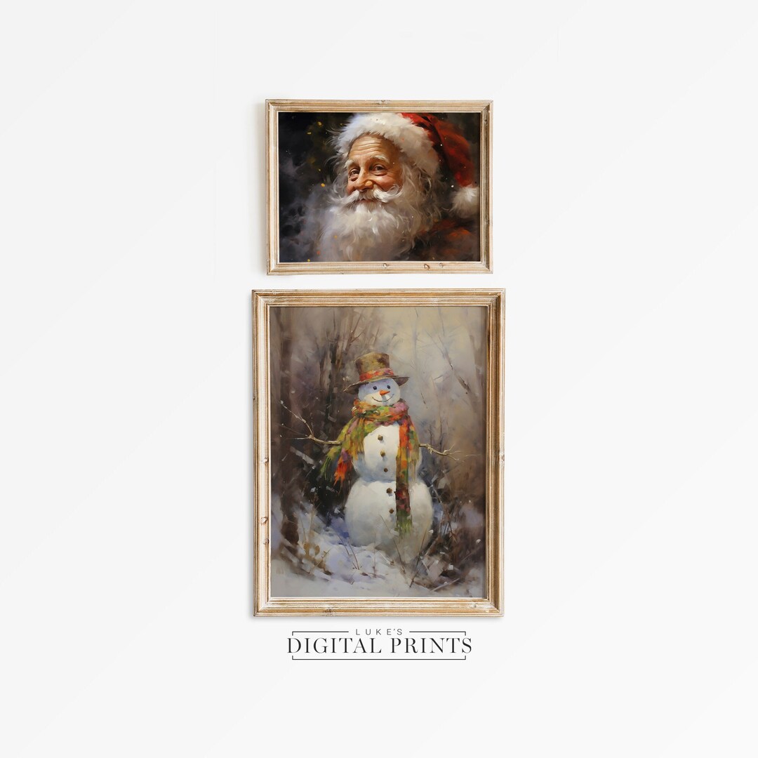 Festive Artwork Bundle PRINTABLE Christmas Decor - Digital Print ...