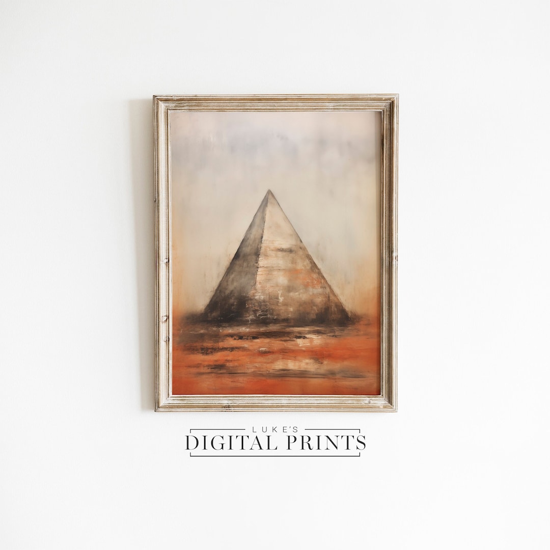Rustic Pyramid of Giza Art Print - Digital Download - Historical ...