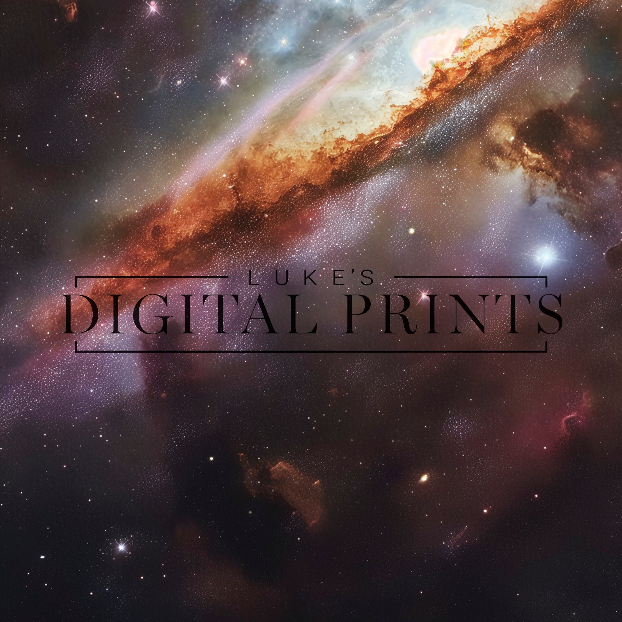 Solar System Art Print - Digital Poster Download - Cosmic Outer Space ...