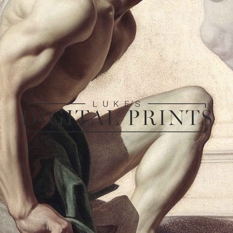 PRINTABLE Classical Man Drawing - Digital Print Download - Roman Men ...