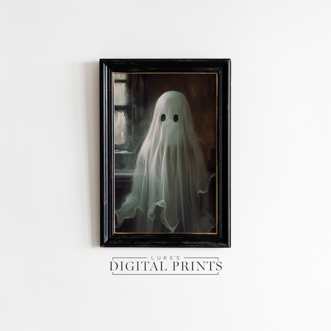 Vintage Ghost Portrait PRINTABLE Wall Art - Digital Print Download ...
