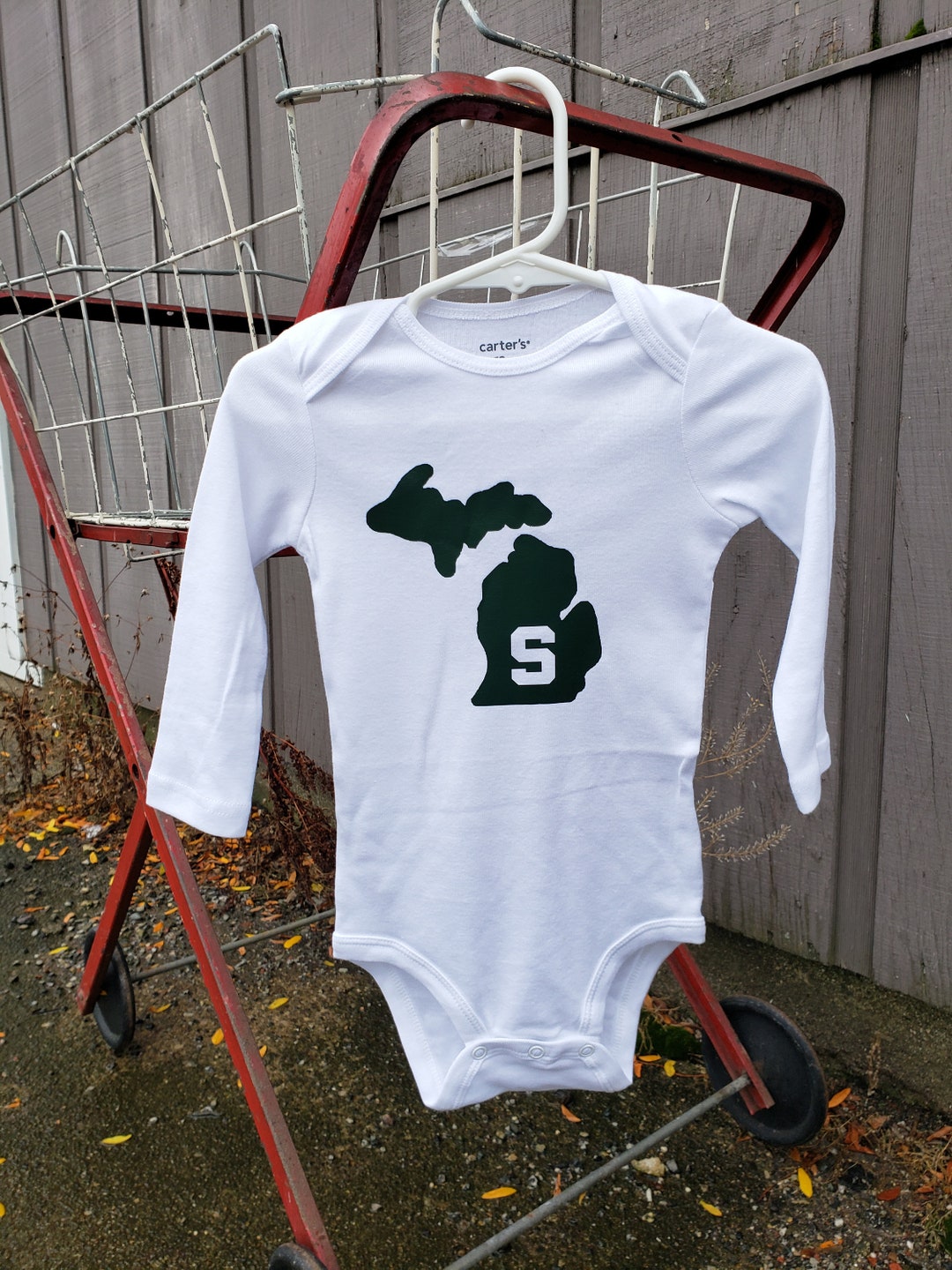 Michigan State Baby Bodysuit With Snaps - Etsy