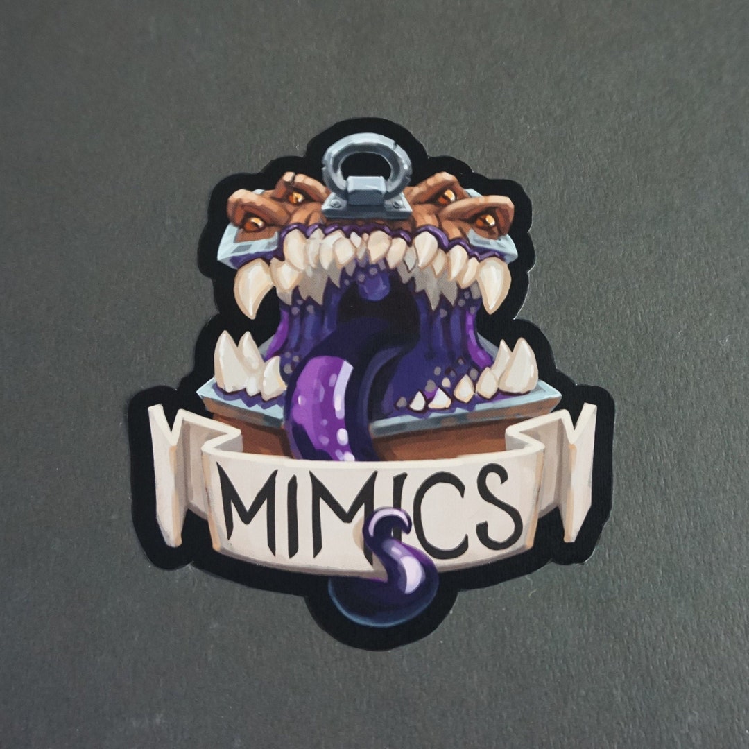 D&D Mimics Sticker Dnd Vinyl Waterproof Sticker, Dungeons and Dragons ...