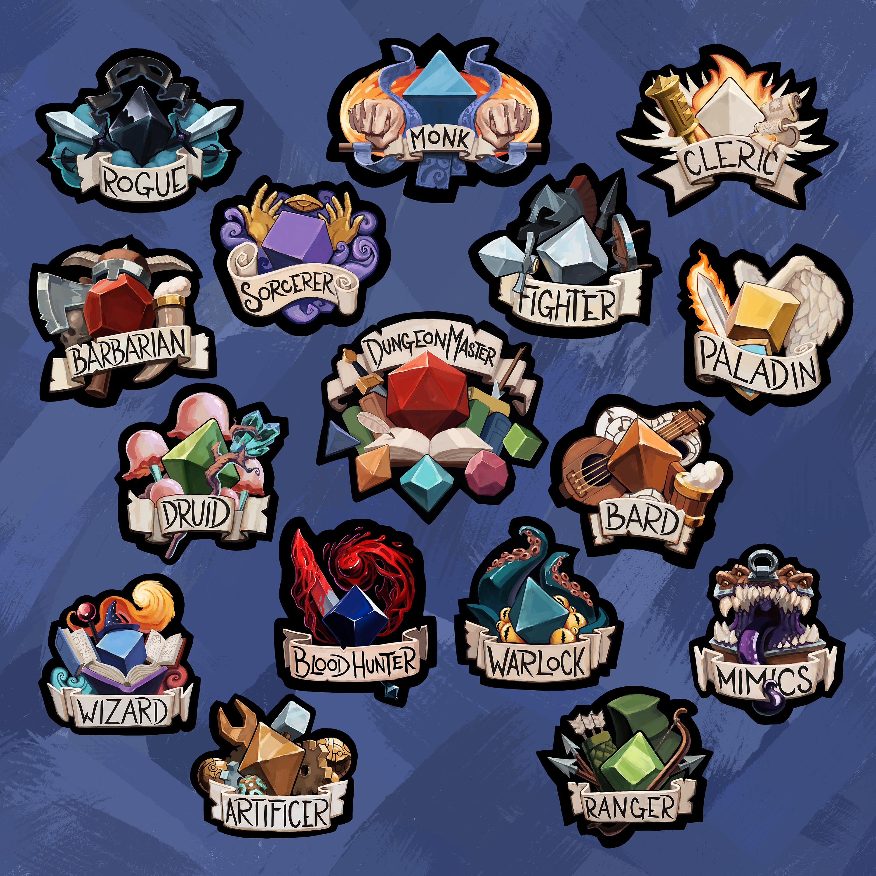 Dnd Druid Sticker Vinyl Waterproof Sticker Class Hit Dice - Etsy