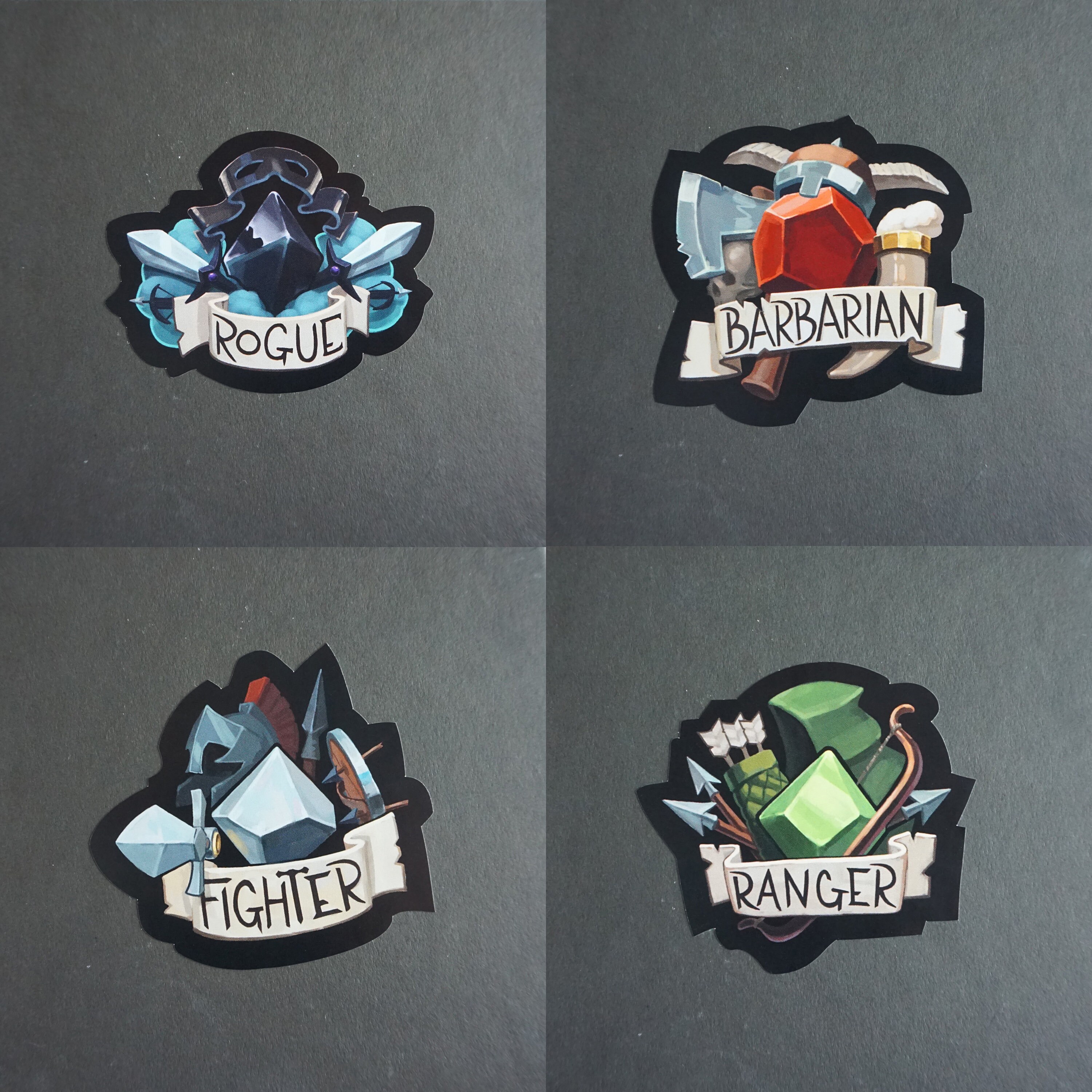 Dnd Class Stickers Vinyl Waterproof Sticker Class Hit Dice | Etsy