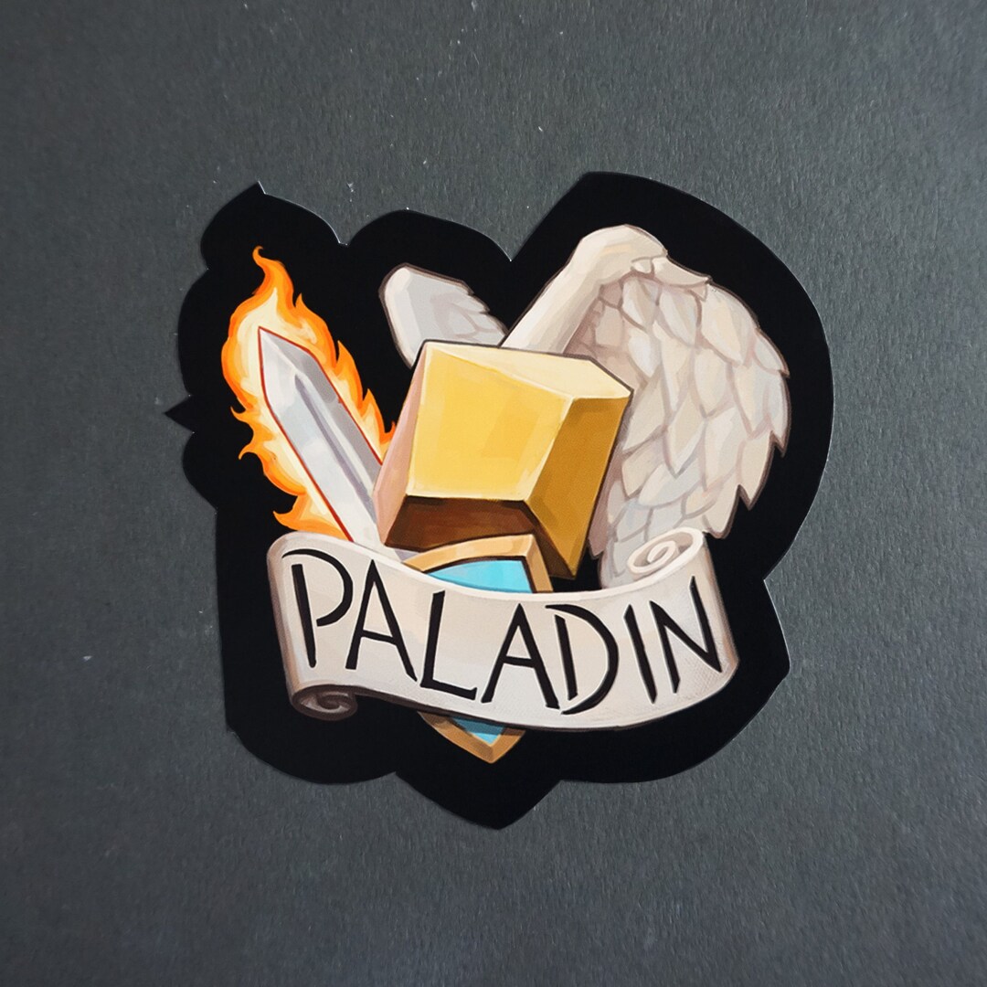 Dnd Paladin Sticker Vinyl Waterproof Sticker, Class Hit Dice, Dungeons ...
