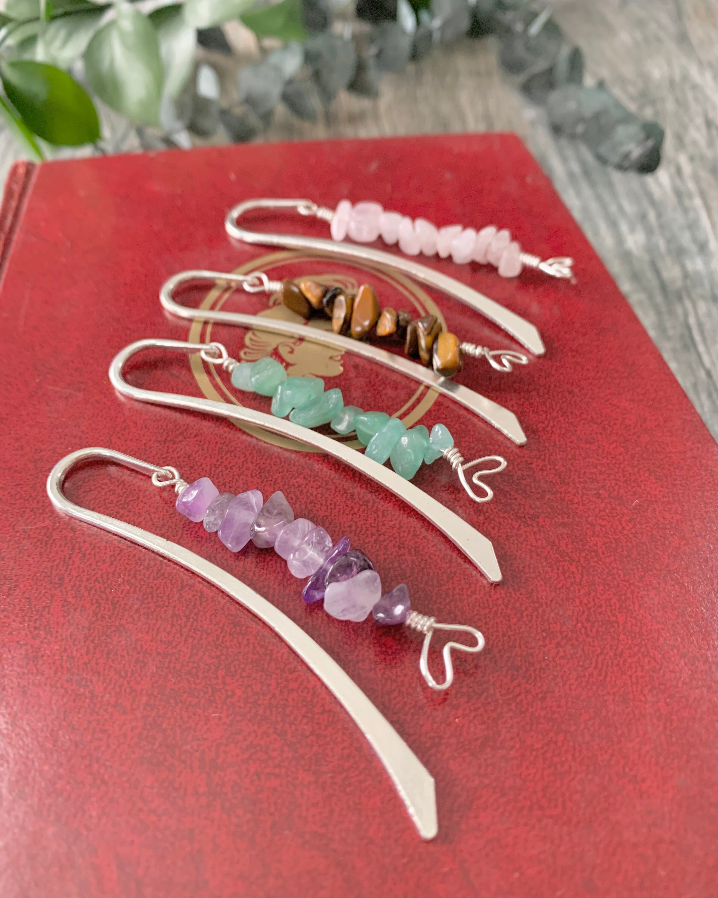 Vintage Style Crystal Bookmarks Handmade Crystal Bookmarks | Etsy