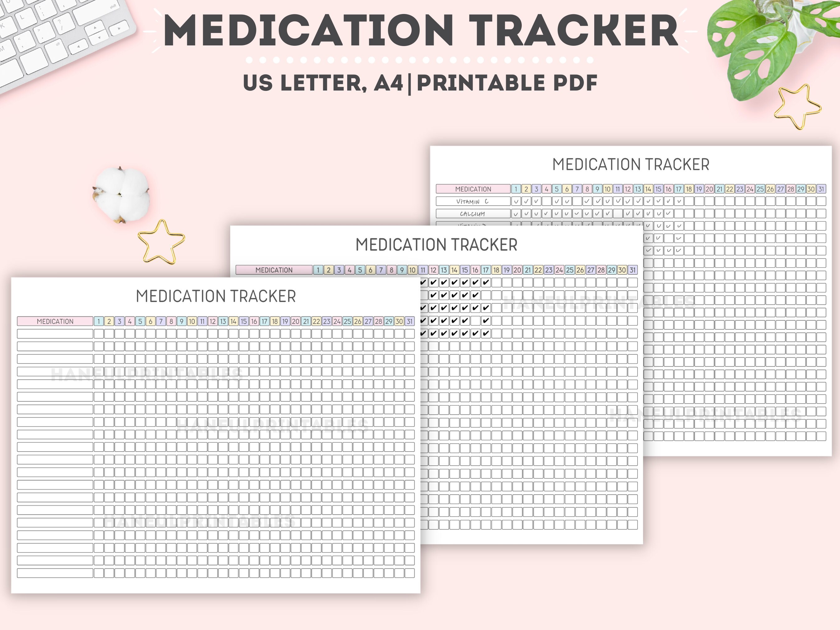 Editable Medication Log|printable Supplement Tracking Sheet|medication ...