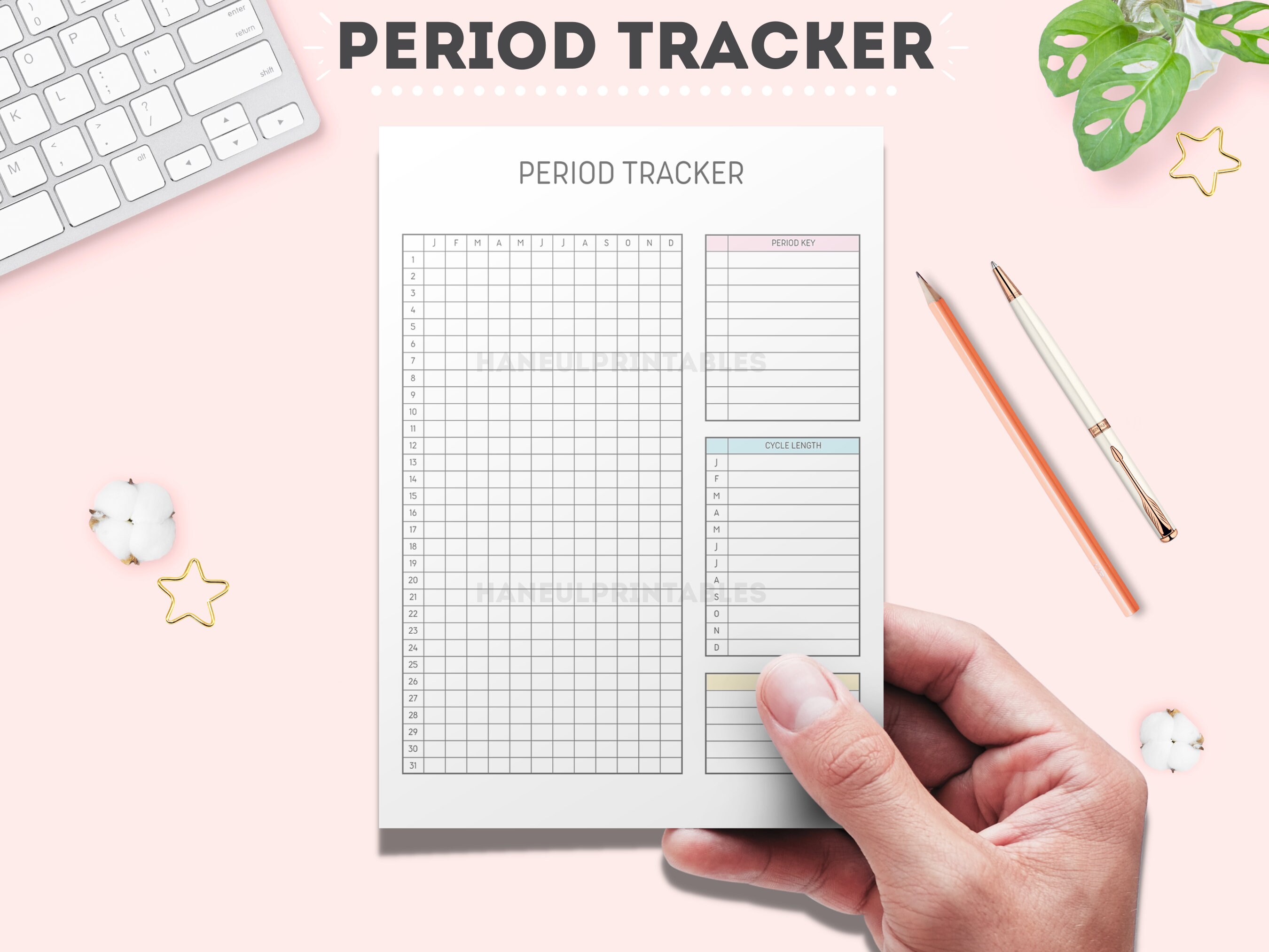Editable Period Trackerprintable Period Trackermenstrual - Etsy