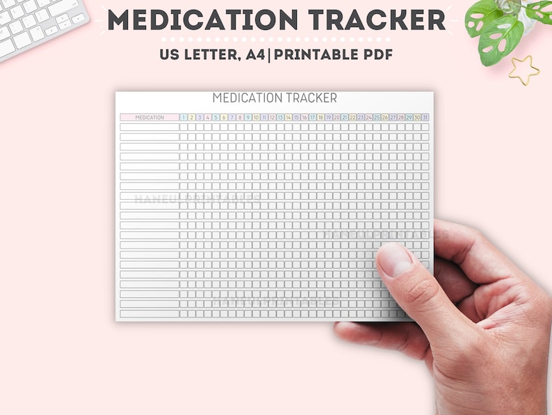 Editable Medication Log|printable Supplement Tracking Sheet|medication ...