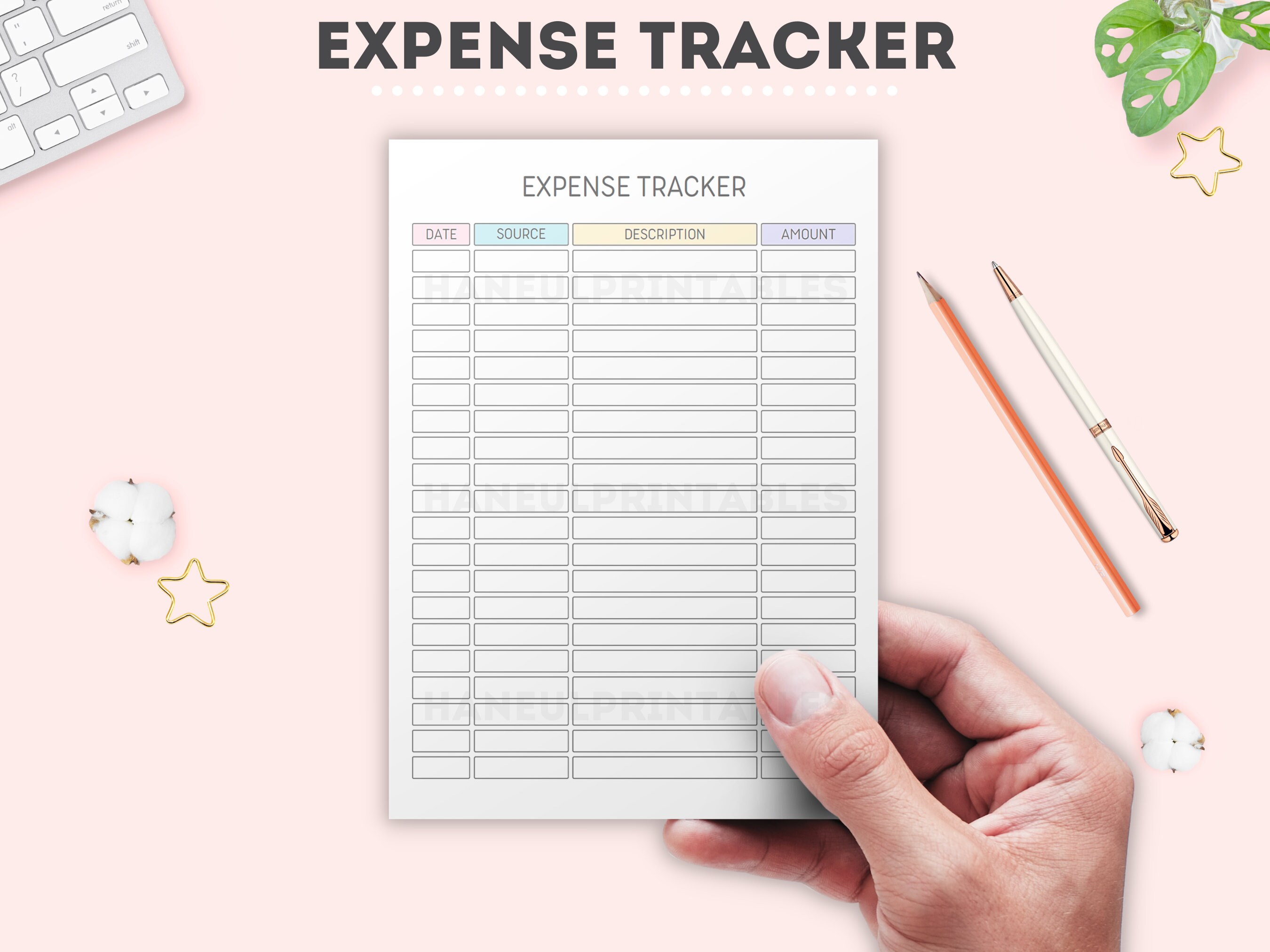 Editable Expense Tracker|printable Expense Log|spending Tracker ...