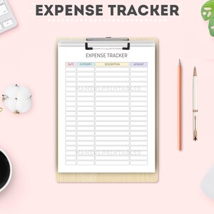 Editable Expense Tracker|printable Spending Tracker|purchase Log ...