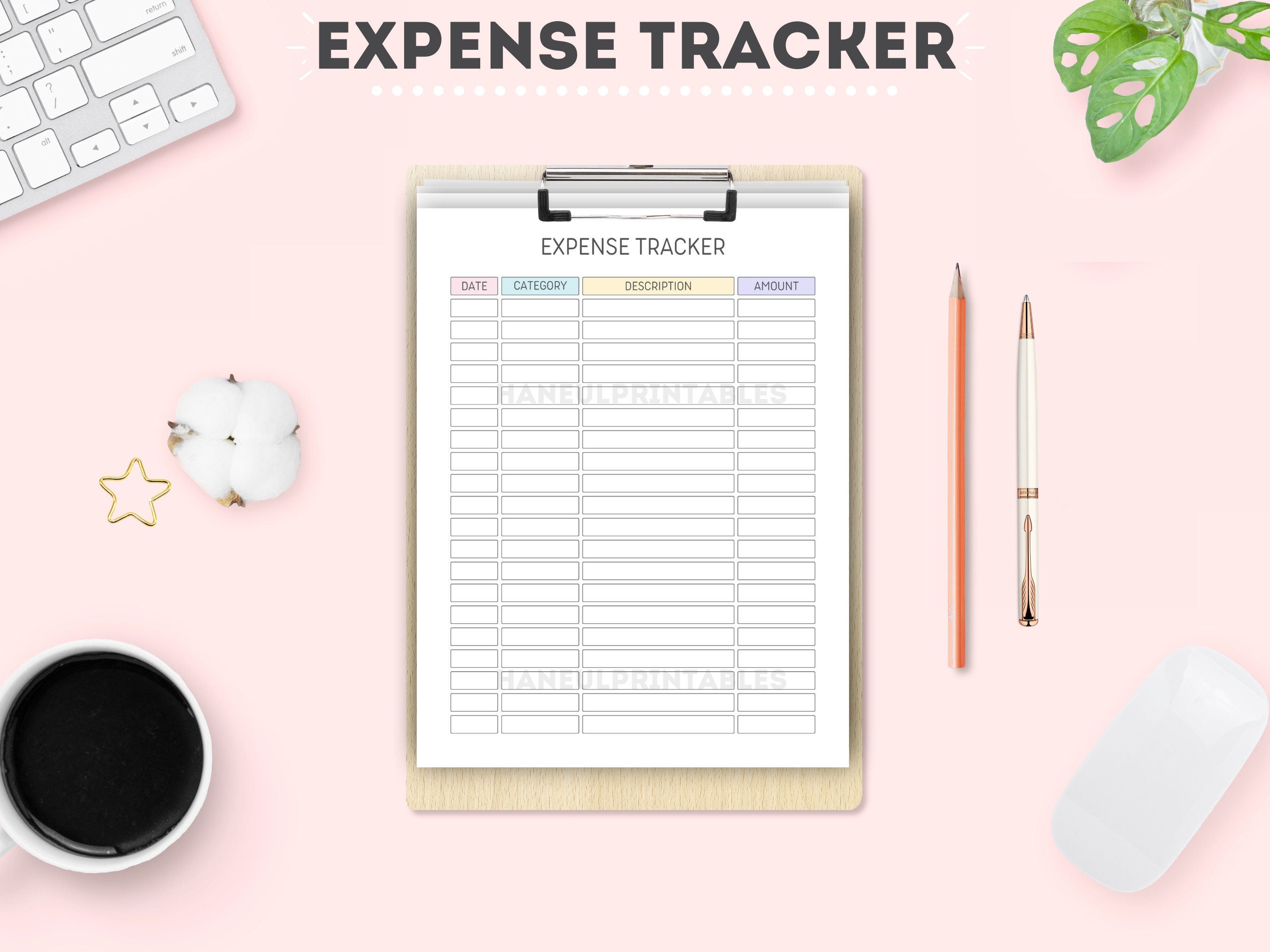 Editable Expense Tracker|printable Spending Tracker|purchase Log ...