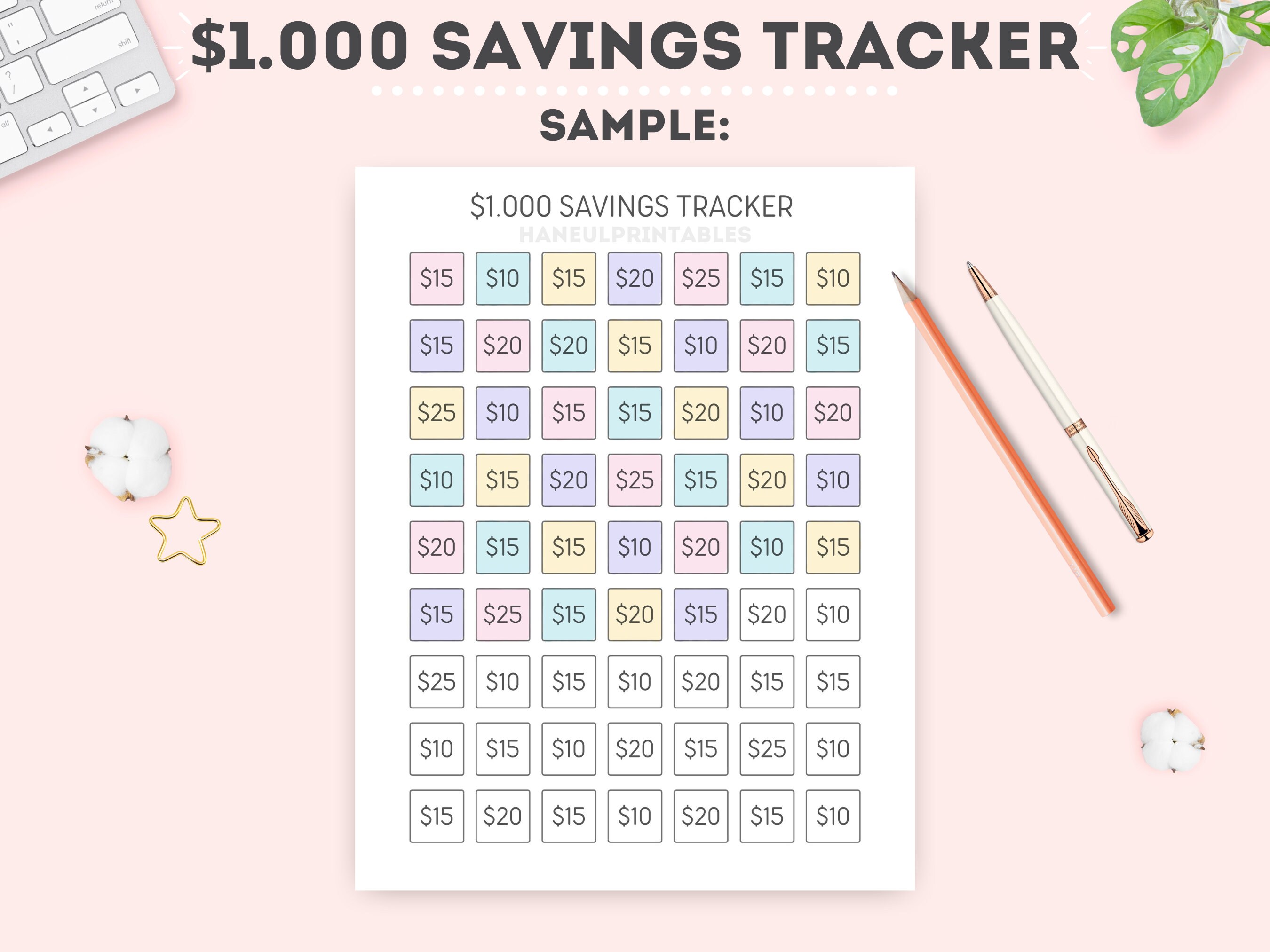 Printable Money Saving Tracker|money Saving Challenge|savings Tracker ...