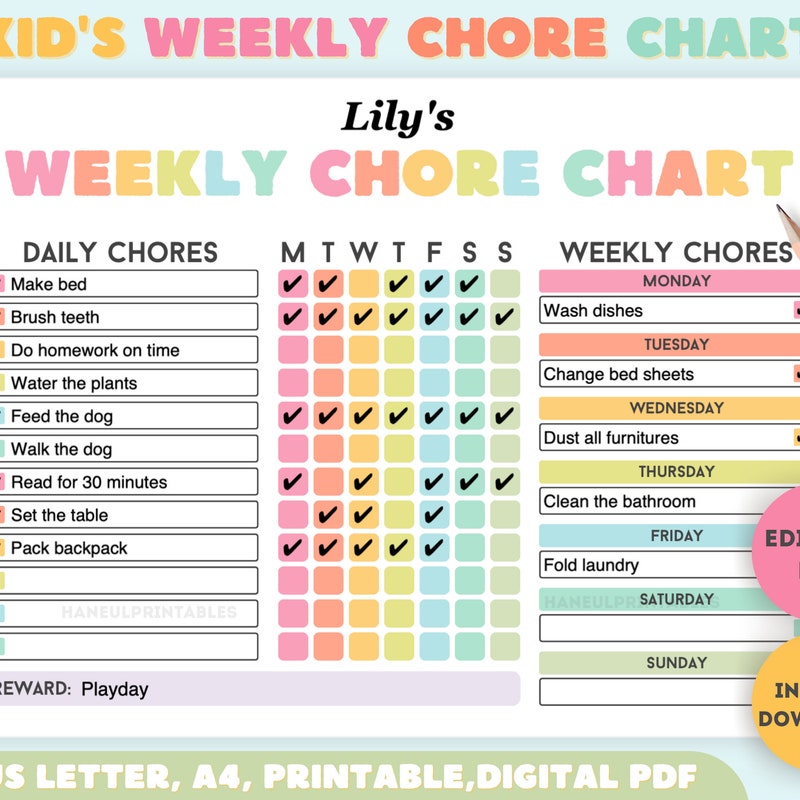 Printable Letter Chart - Etsy