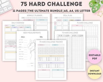 75 Hard Journal Printable - Etsy