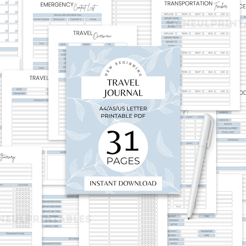 Travel Journal - Etsy
