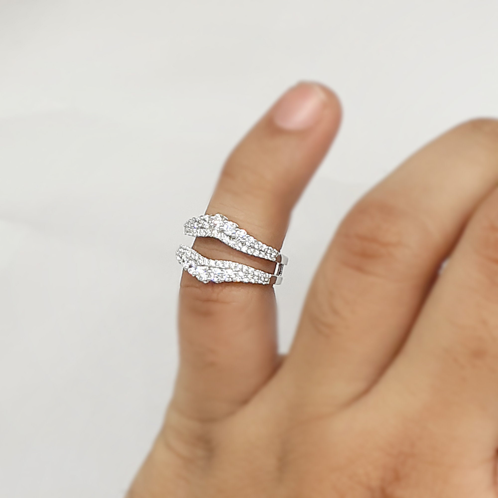 Diamond Enhancer Ring Engagement Enhancer Guard Wedding - Etsy