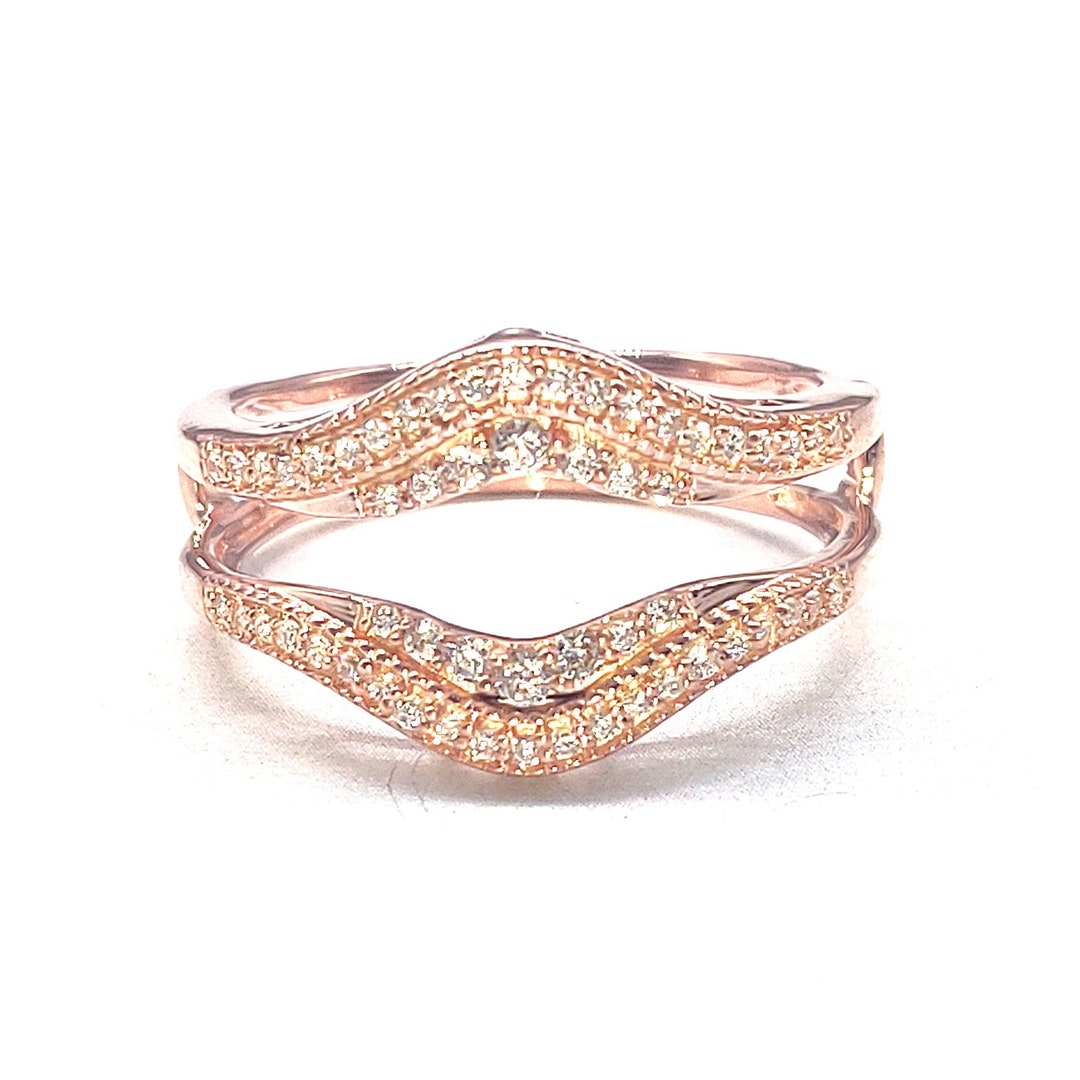 Moissanite Enhancer Ring, Engagement Enhancer Guard, Wedding Enhancer ...