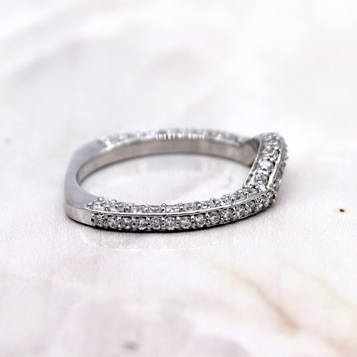 Round Brilliant Diamond Enhancer Wedding Band 14k White Gold - Etsy