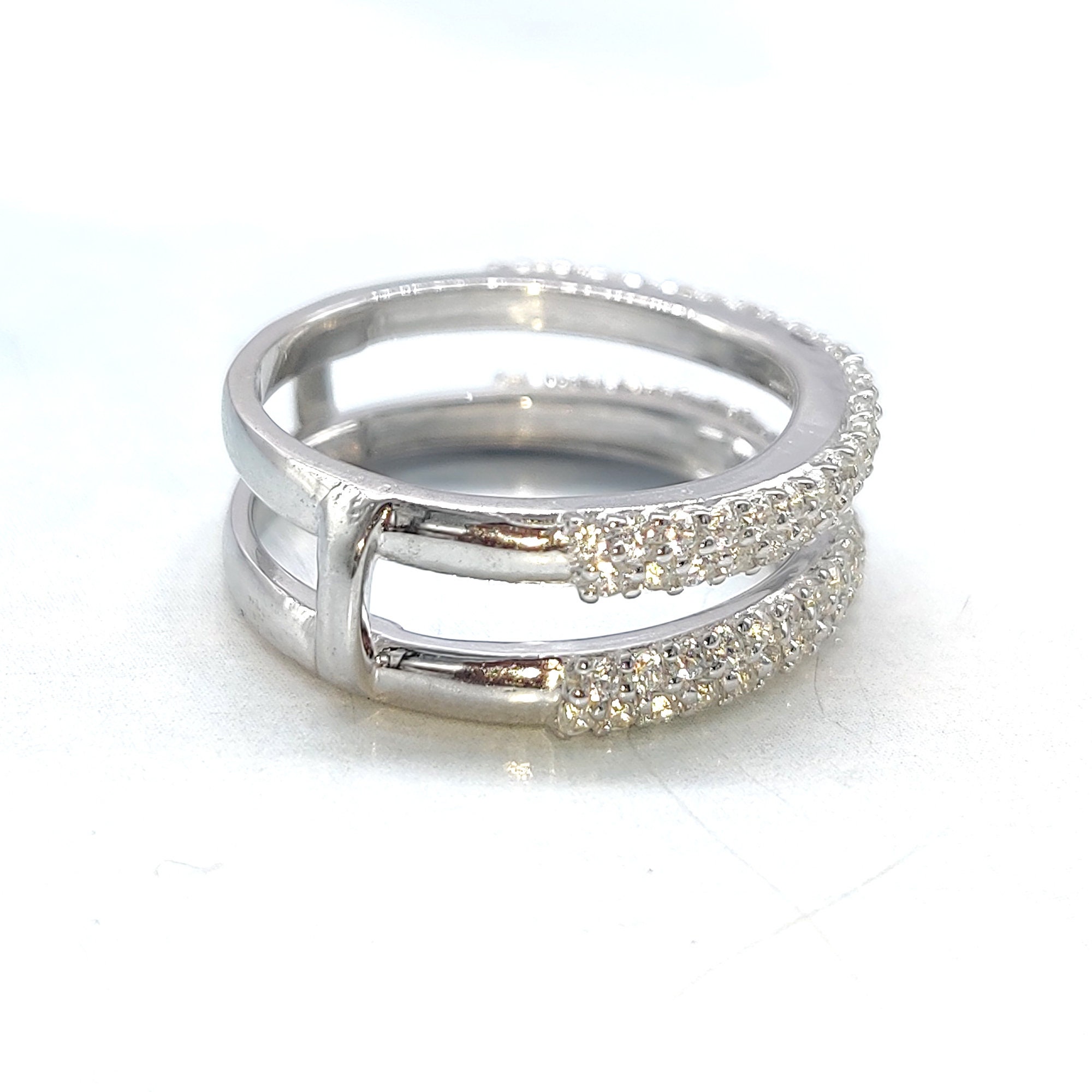 Gold Diamond Enhancer Ring Engagement Enhancer Guard Wedding | Etsy