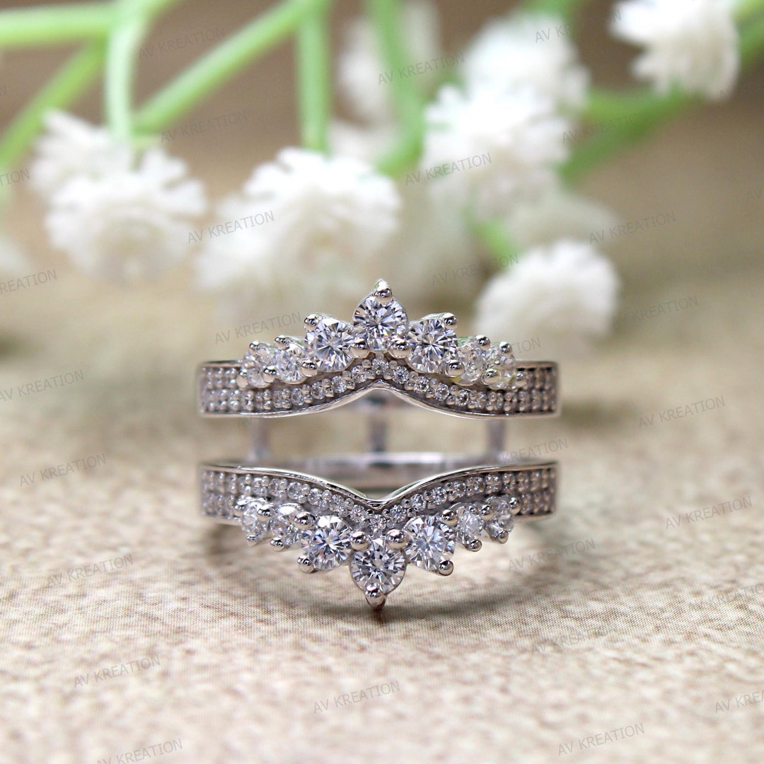 Diamond Enhancer Ring, Engagement Enhancer Guard, Curve Wedding ...