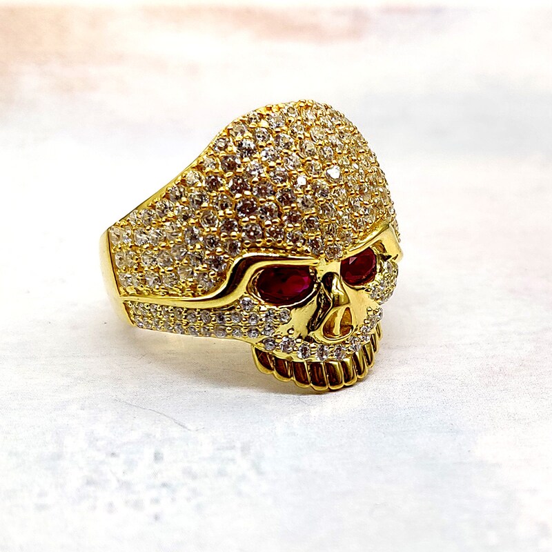 Mens Skull Ring - Etsy
