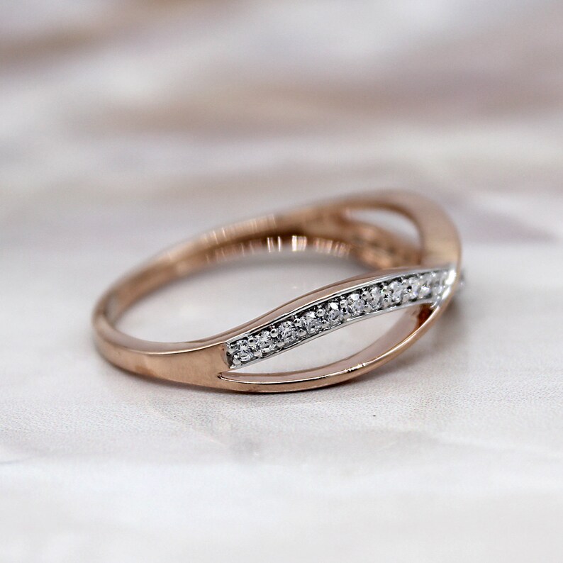 Infinity Ring Sterling Silver Rose Gold Plated Ring Infinity - Etsy