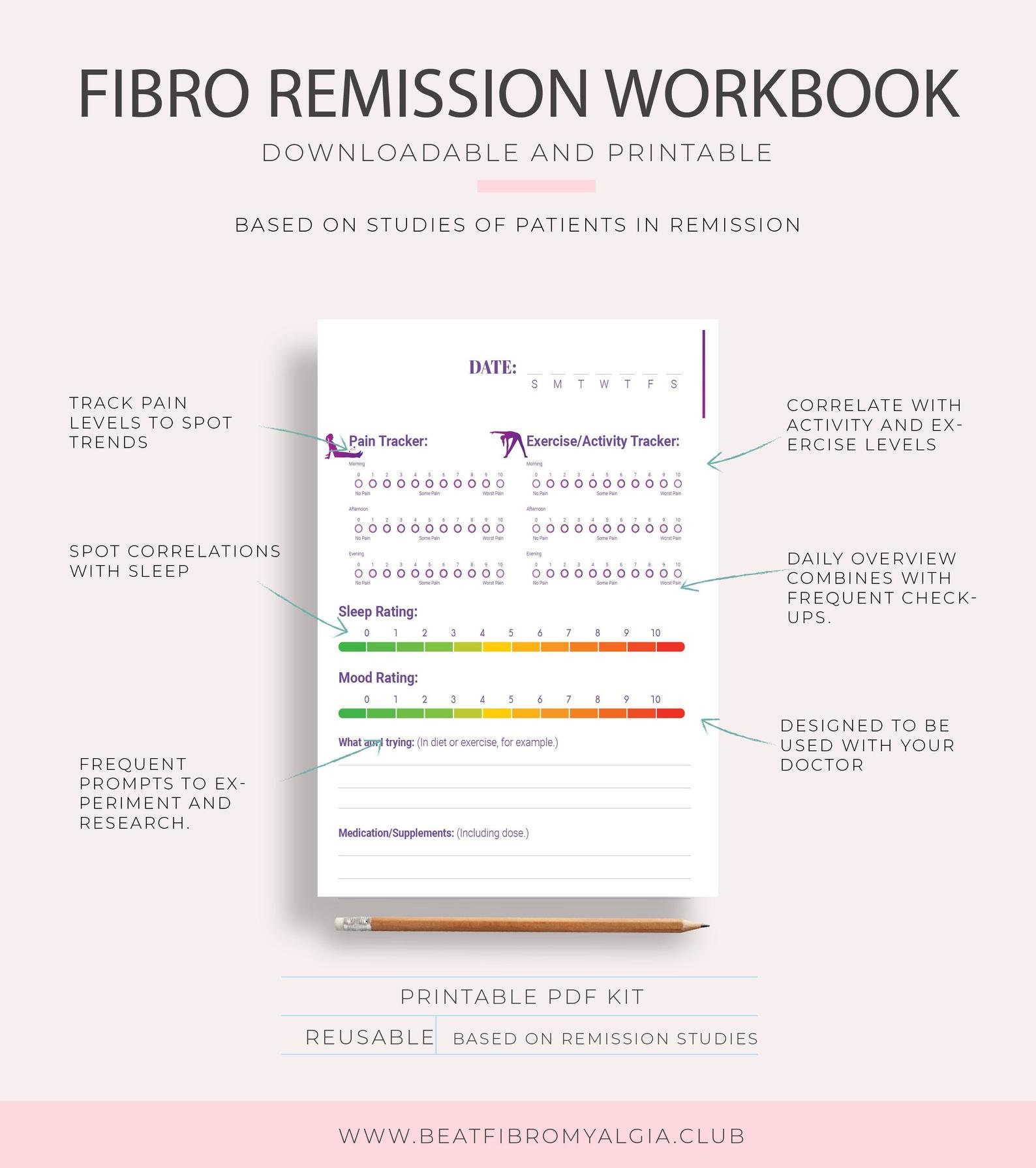 The Fibromyalgia Companion Journal: Fibro Remission Tracker - Etsy UK