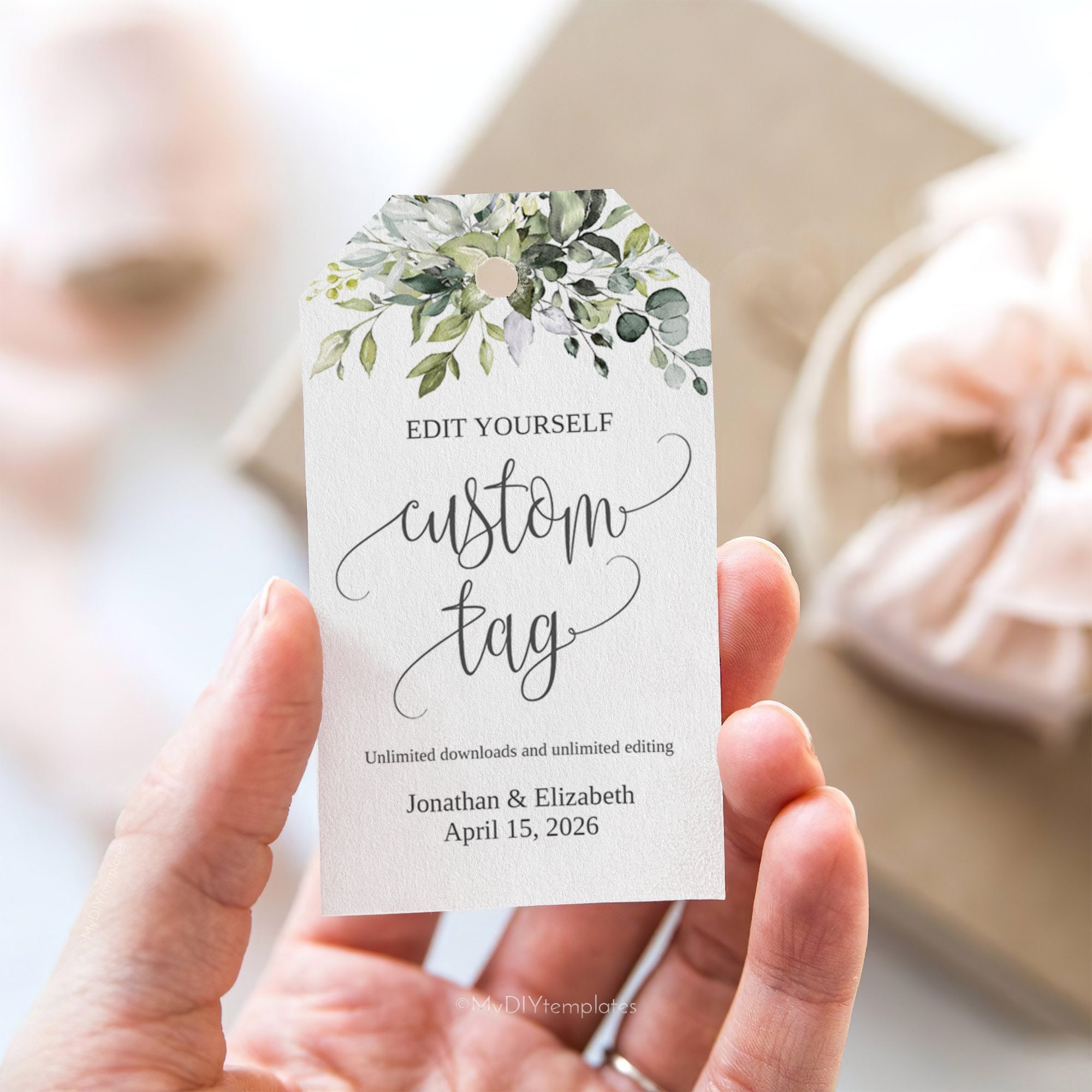 Digital Custom Tags, Self-editing, Instant Download, Personalized ...